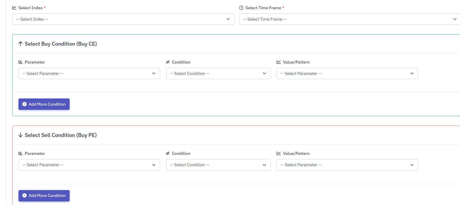 Easy Strategy Builder for Option Trading – Best algo trading